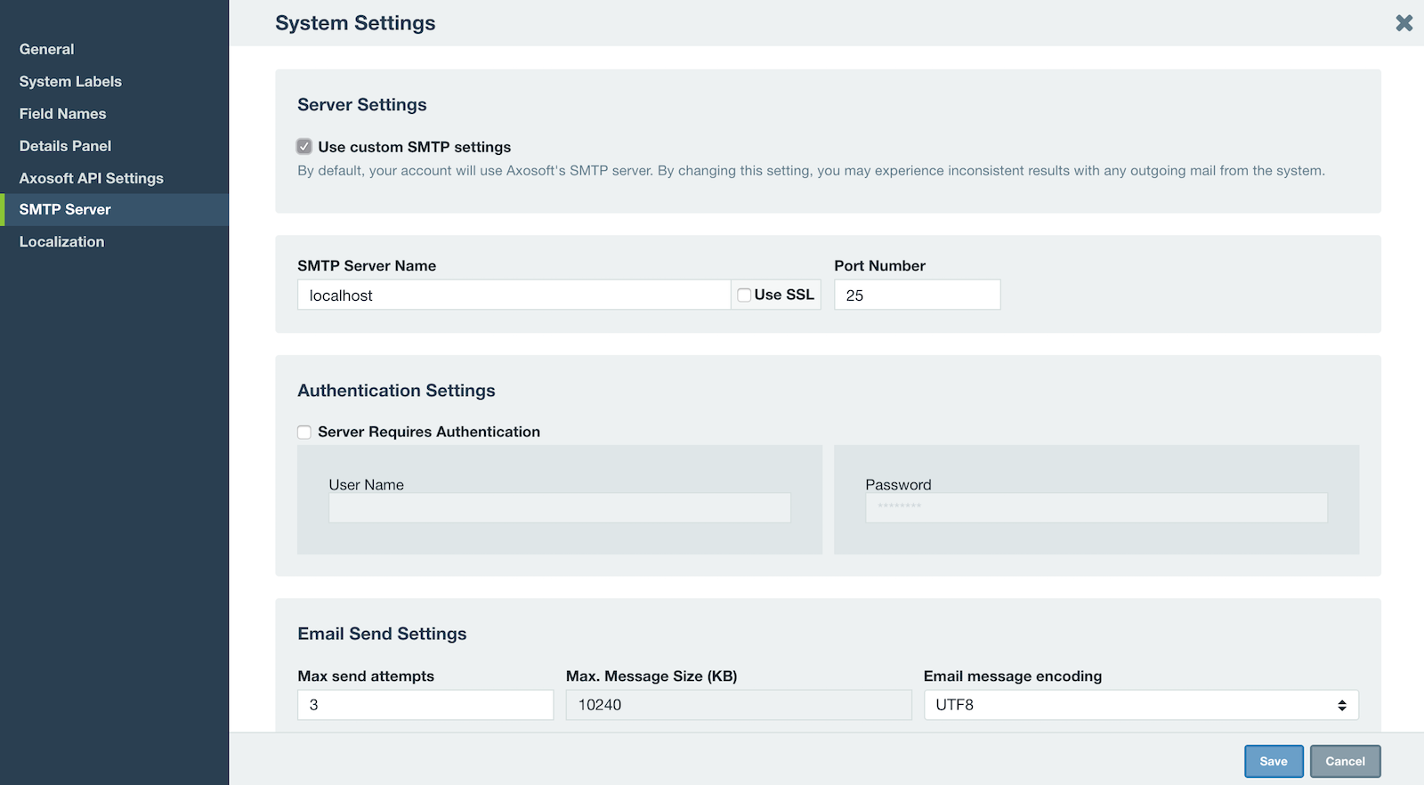 System Options | Axosoft Documentation