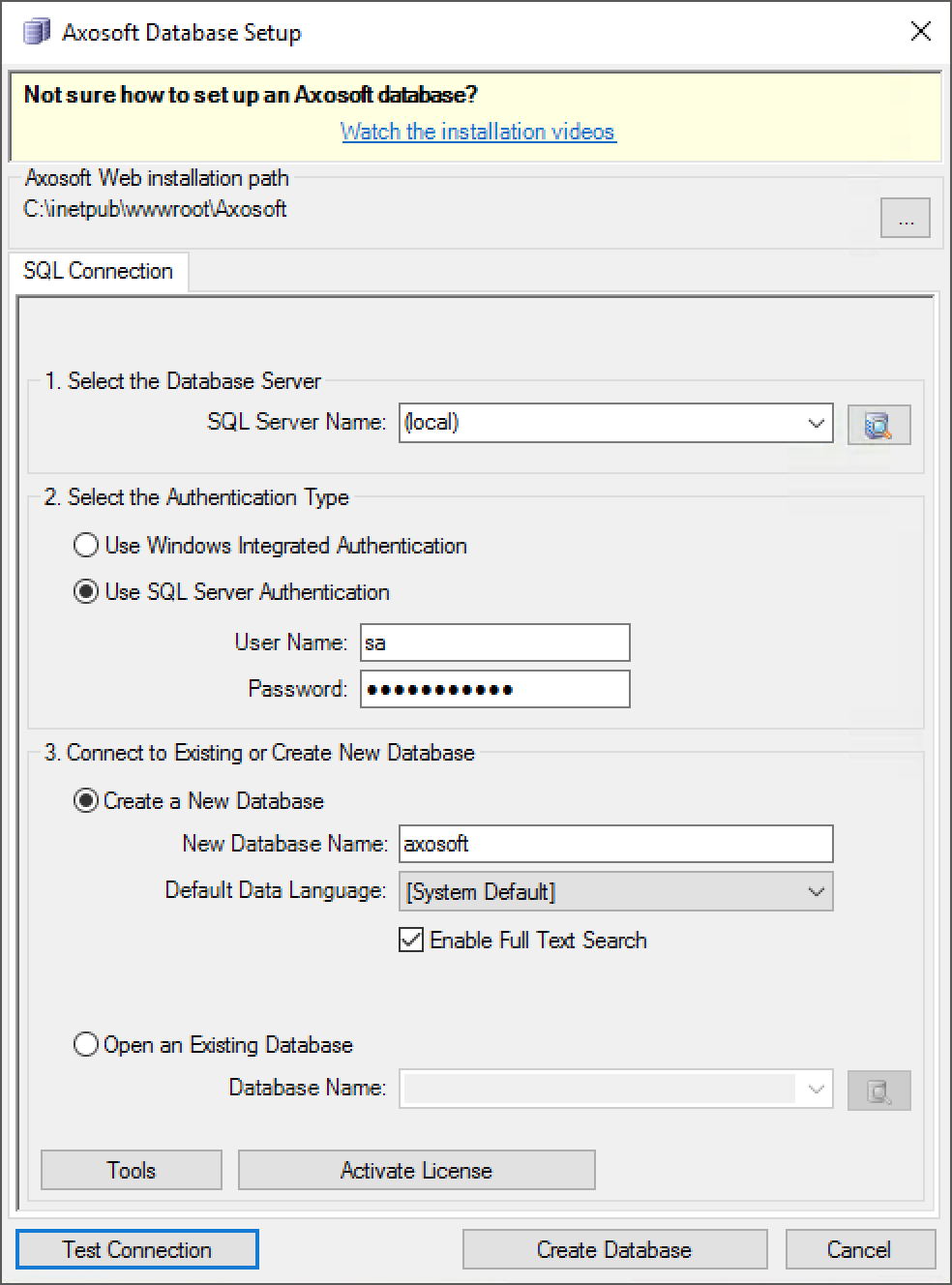 Web Server Setup Axosoft Documentation