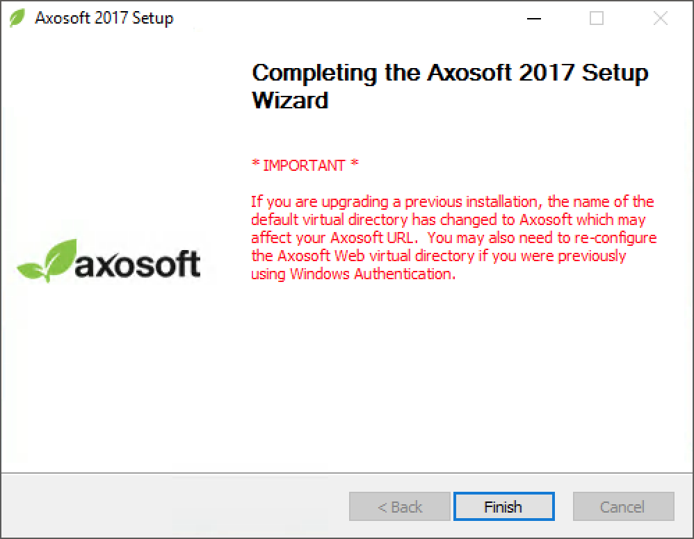Web Server Setup | Axosoft Documentation