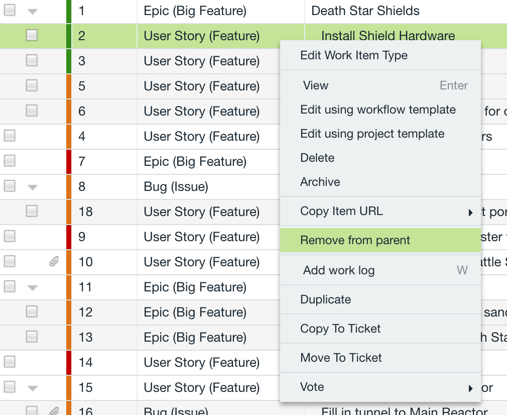 Subitems | Axosoft Documentation