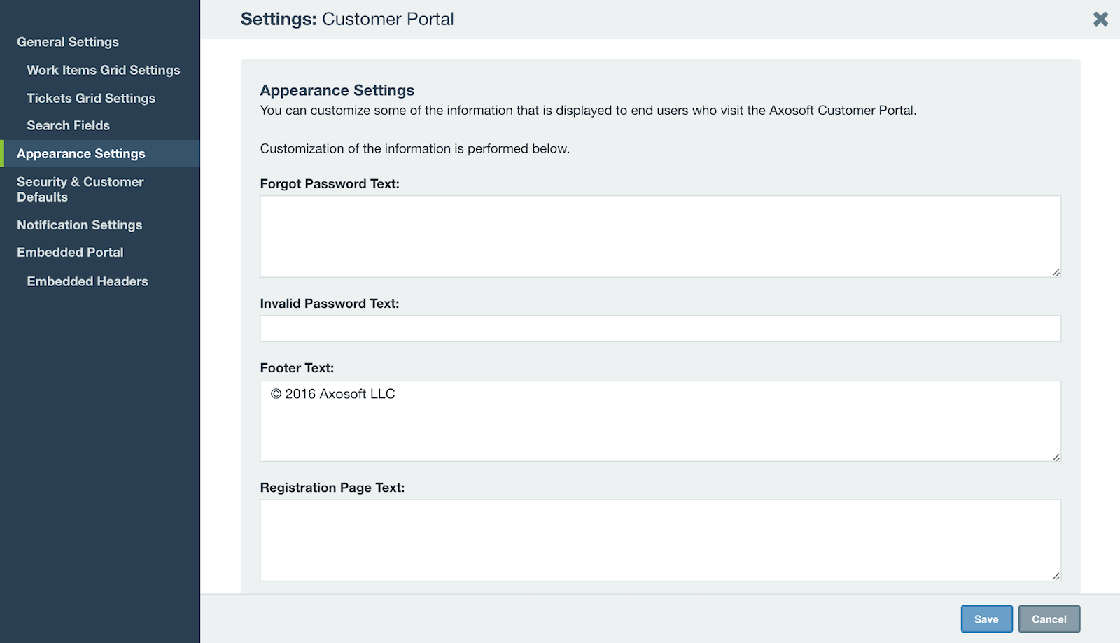 Portal Settings | Axosoft Documentation