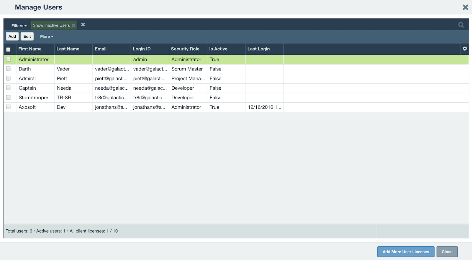 Managing Users | Axosoft Documentation