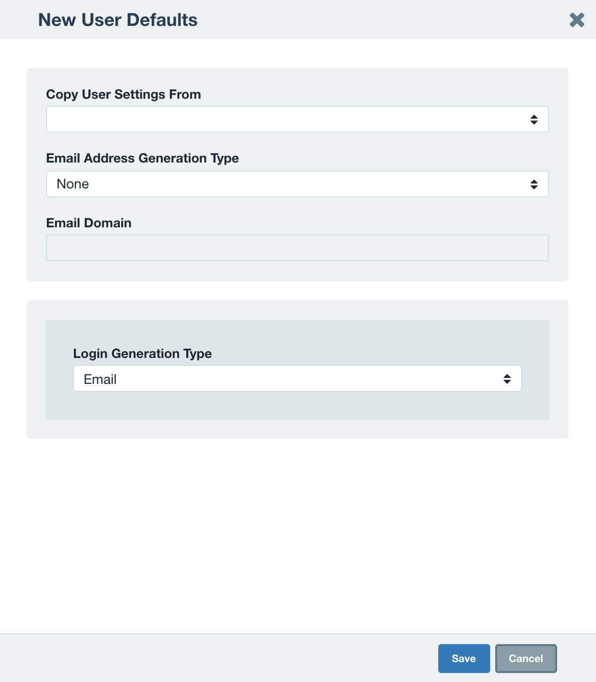 New User Defaults | Axosoft Documentation