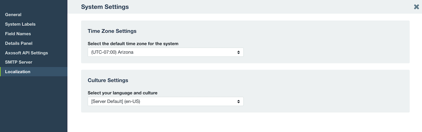 System Options | Axosoft Documentation