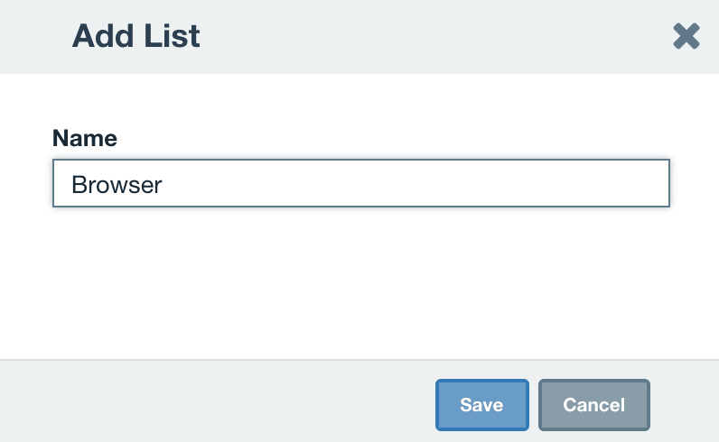 Lists | Axosoft Documentation