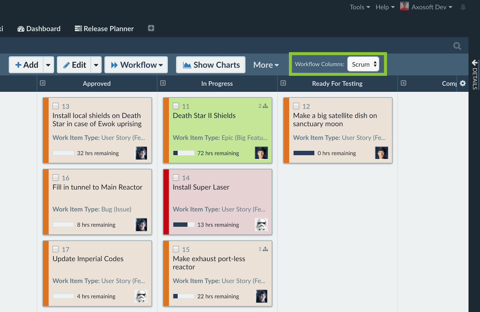 Updating Workflow | Axosoft Documentation