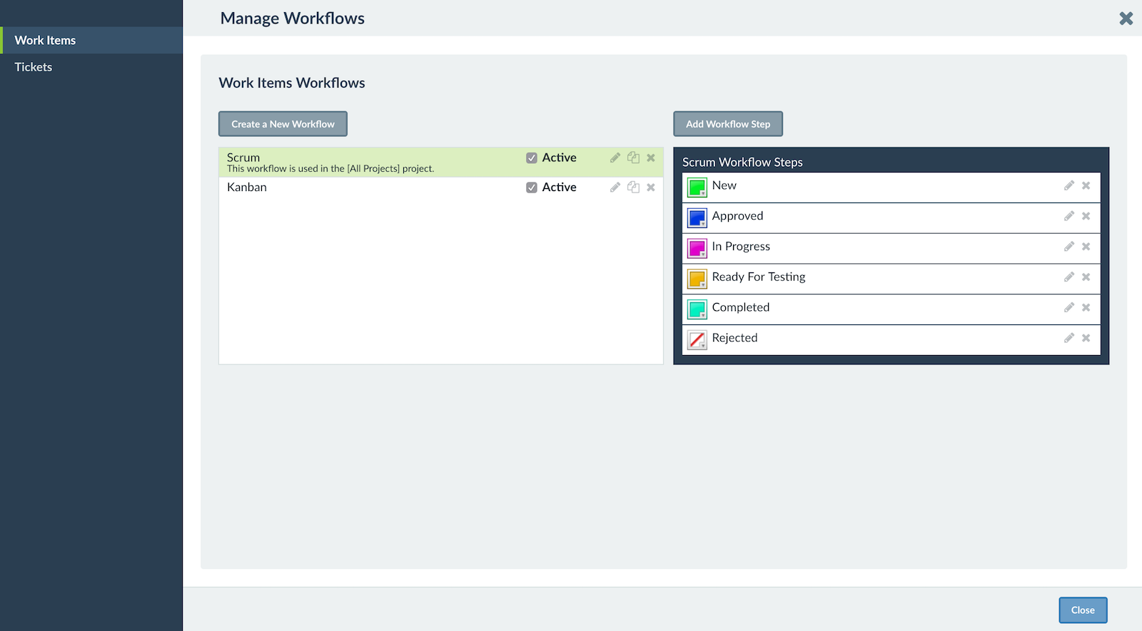 Managing Workflows | Axosoft Documentation